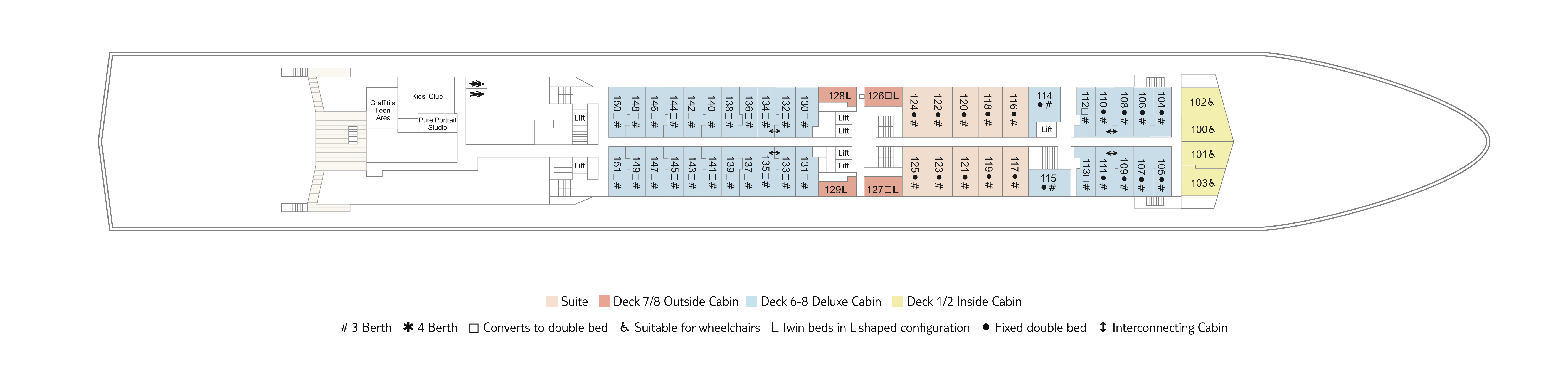 Marella Spirit Deck Plans | CruiseInd