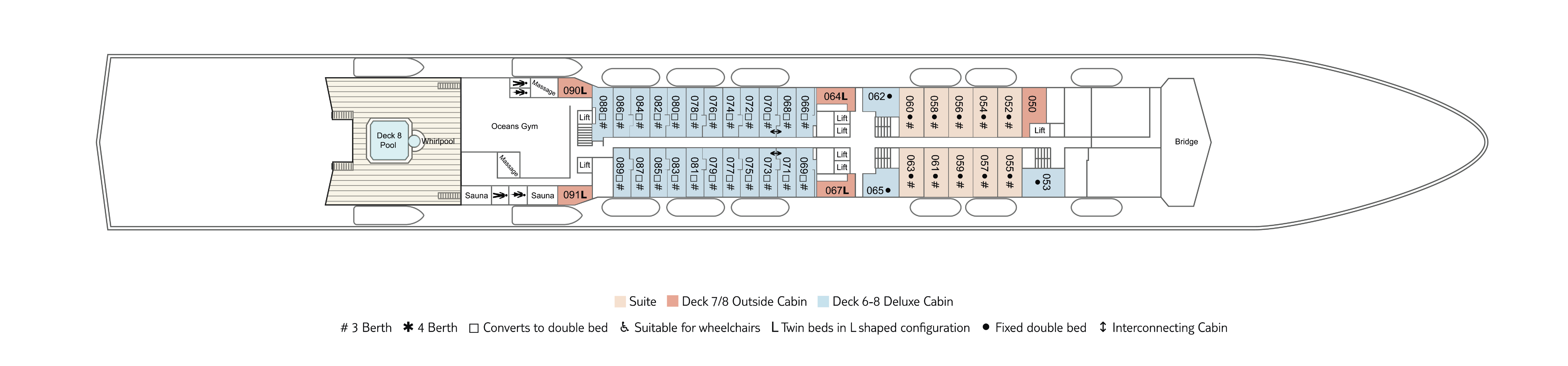 Marella Spirit Deck Plans | CruiseInd