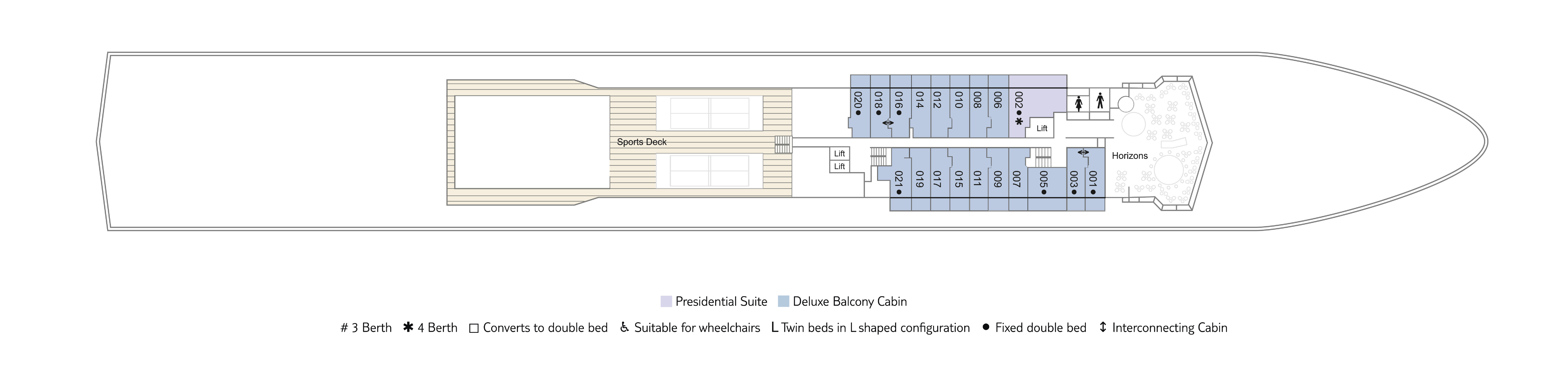 Marella Spirit Deck Plans | CruiseInd