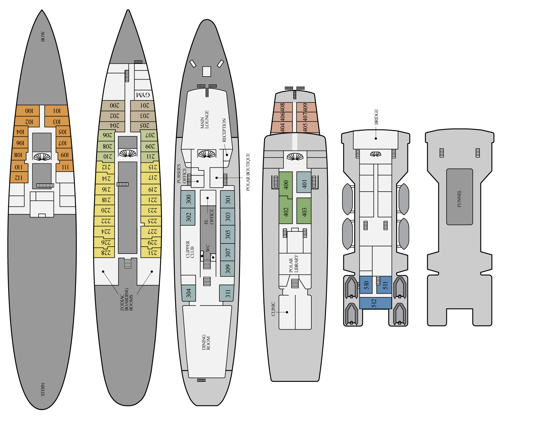 Ocean Adventurer Deck Plans | CruiseInd