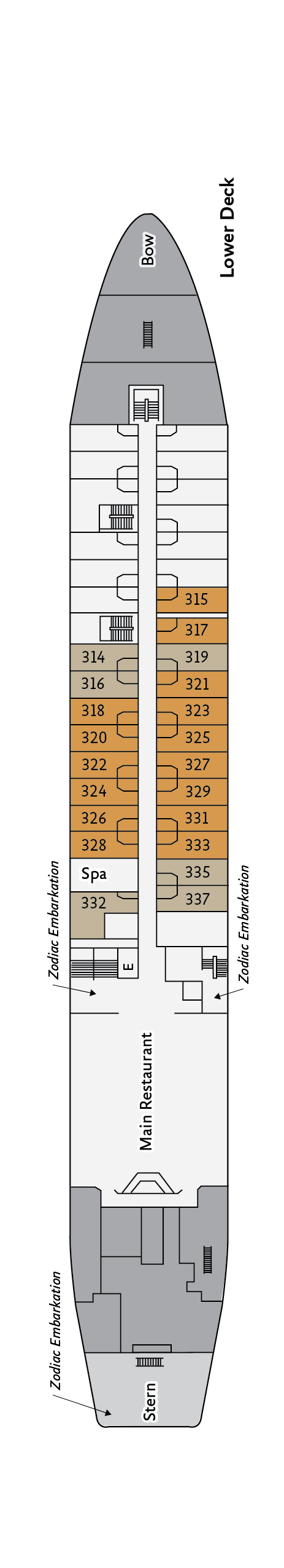 Ocean Diamond Deck Plans | CruiseInd