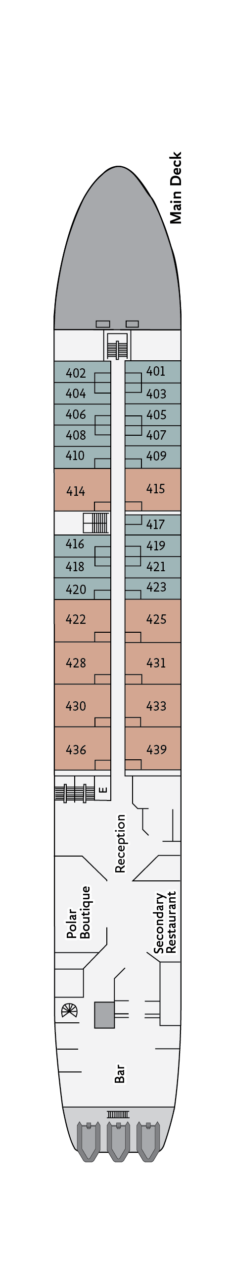 Ocean Diamond Deck Plans | CruiseInd